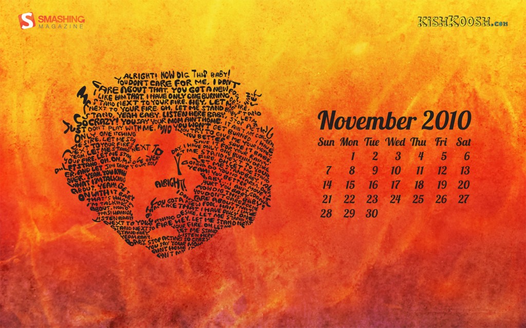 Jimi Hendrix - Calendrier